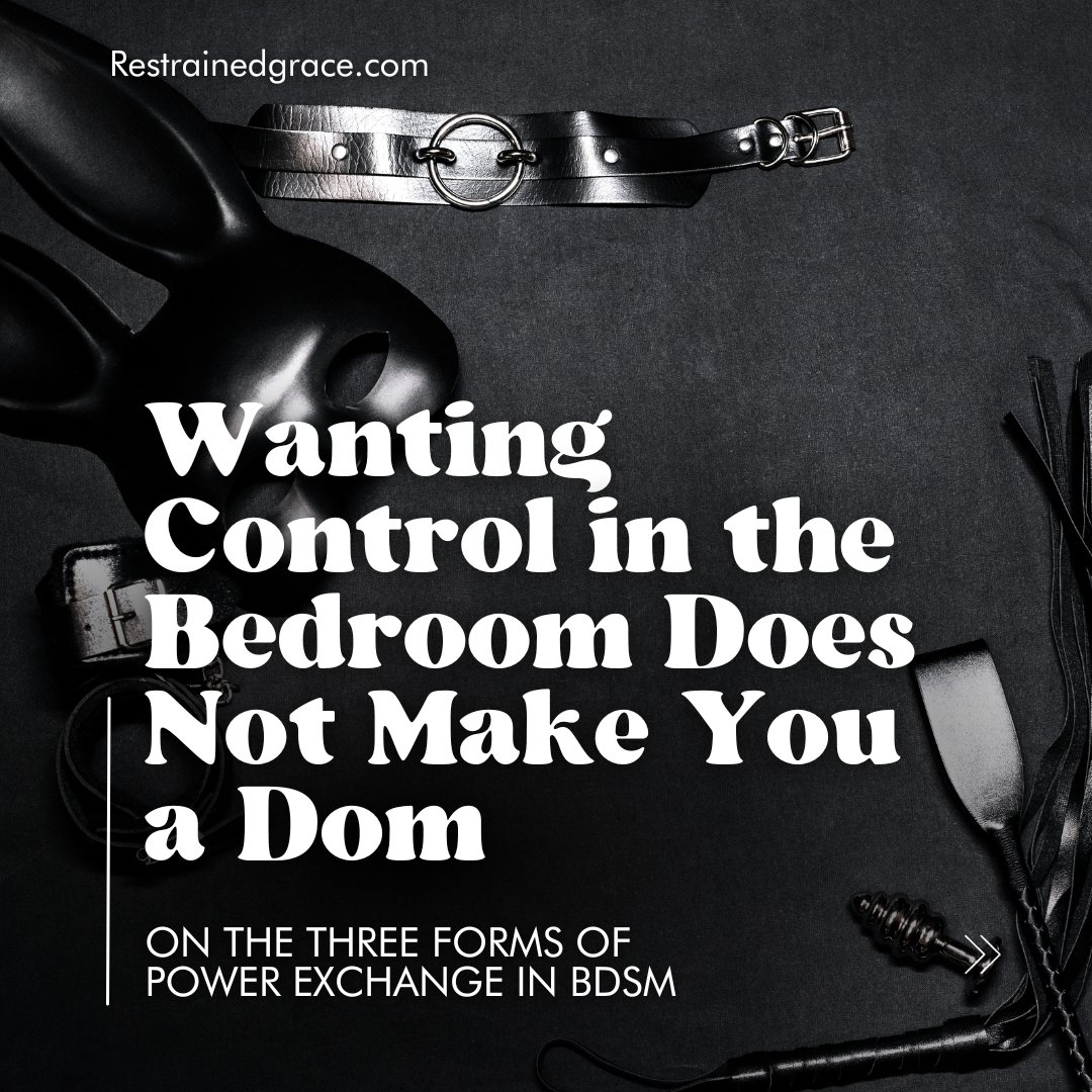 Wanting To Be In Control In The Bedroom Does Not Make You A Dom On The Wanting To Be In Control In The Bedroom Does Not Make You A Dom On The