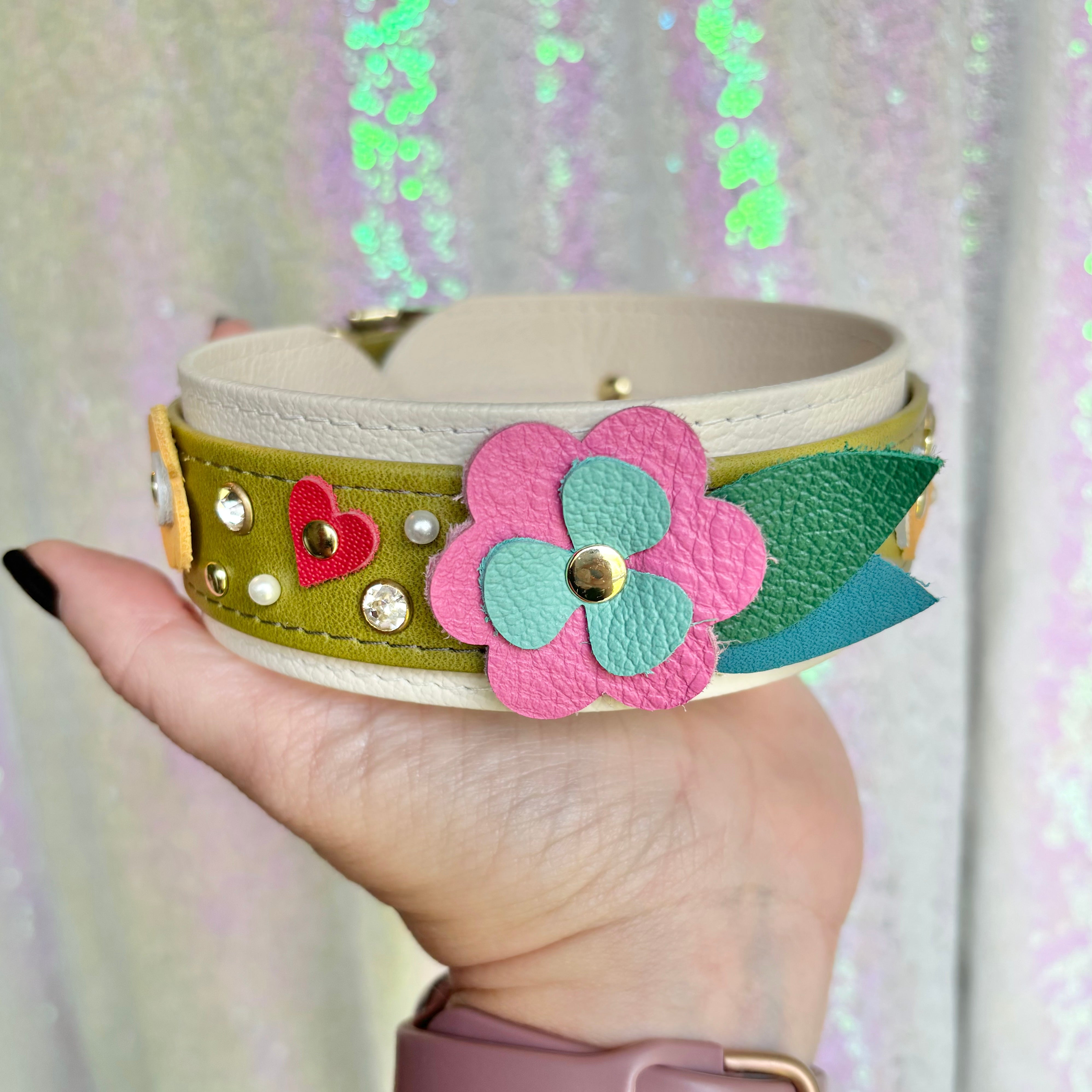 Sample Sale - Vintage Wildflower Garden Bold Collar - 13"-16 ...