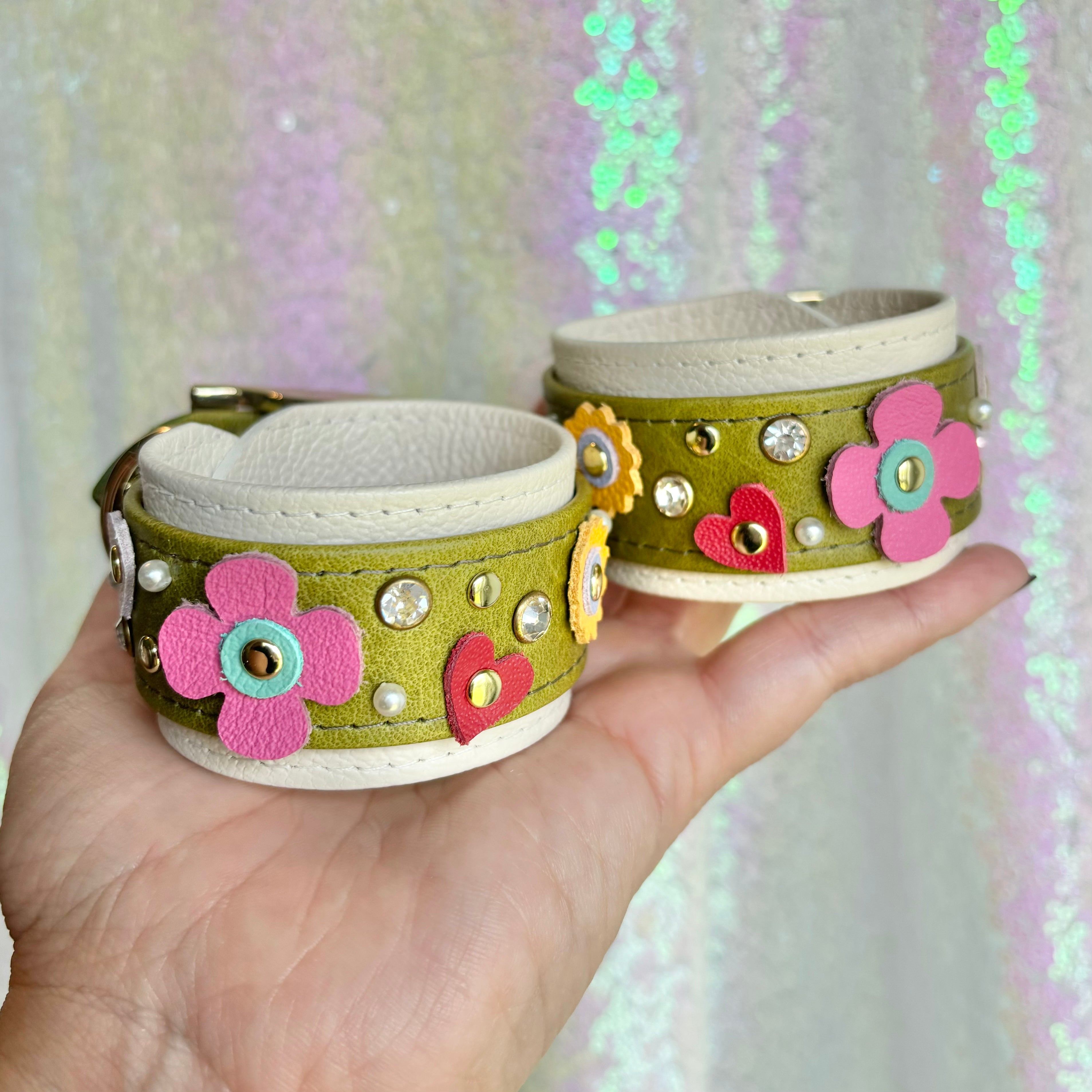 Sample Sale - Vintage Wildflower Garden Bold Cuffs - 7"-9" – Restrained ...