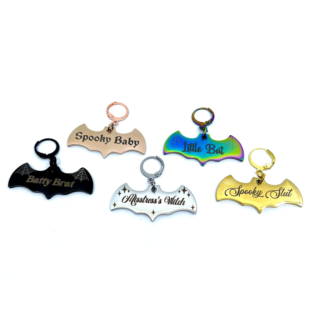 Design Your Own Steel Collar Tag - Bat – Restrained Grace