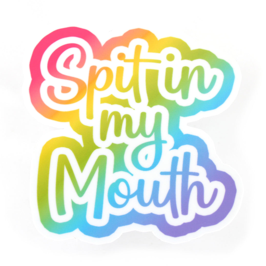 Spit in My Mouth - Frankly 90s Vinyl Sticker – Restrained Grace