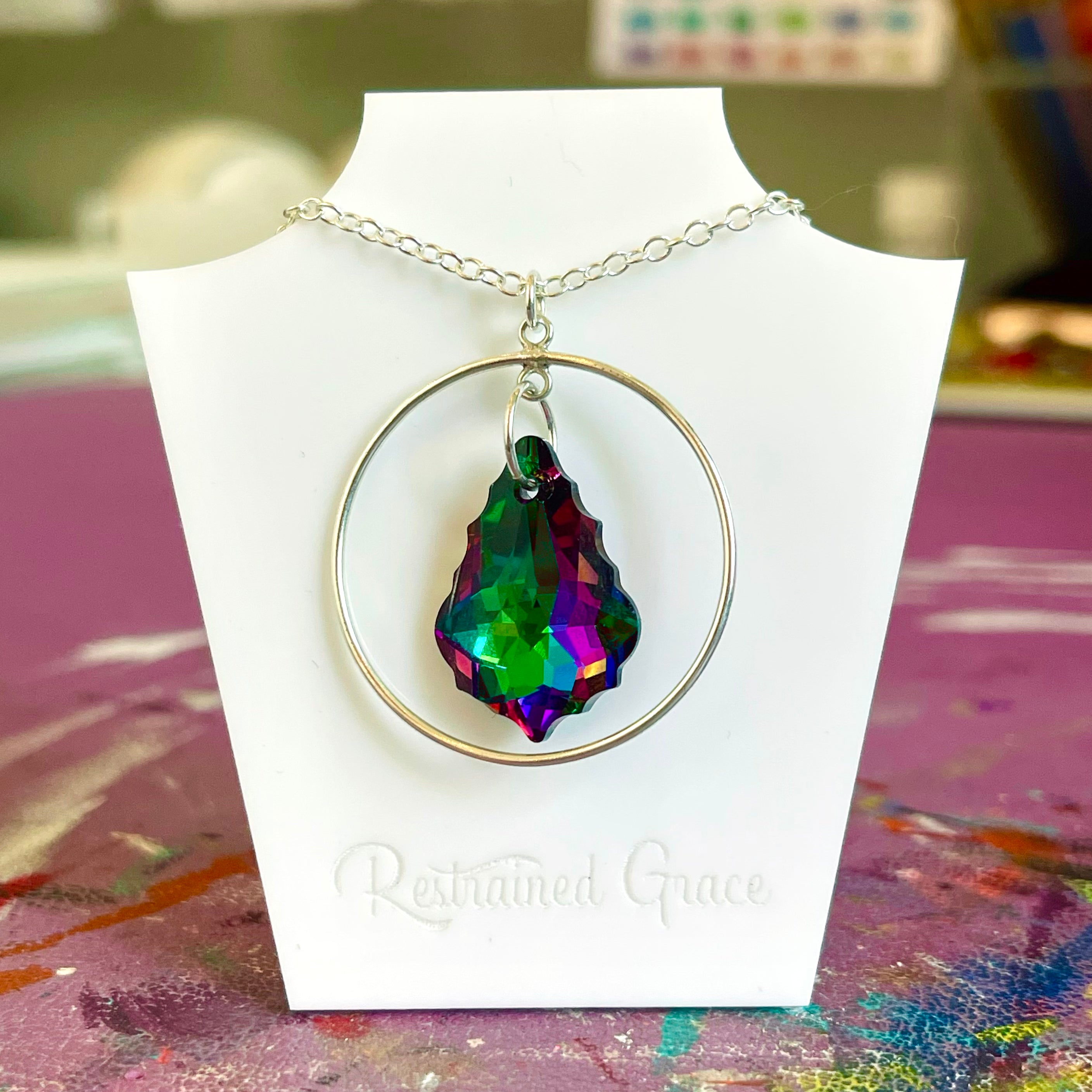 The Endora Crystal Day Collar - Sterling Silver – Restrained Grace
