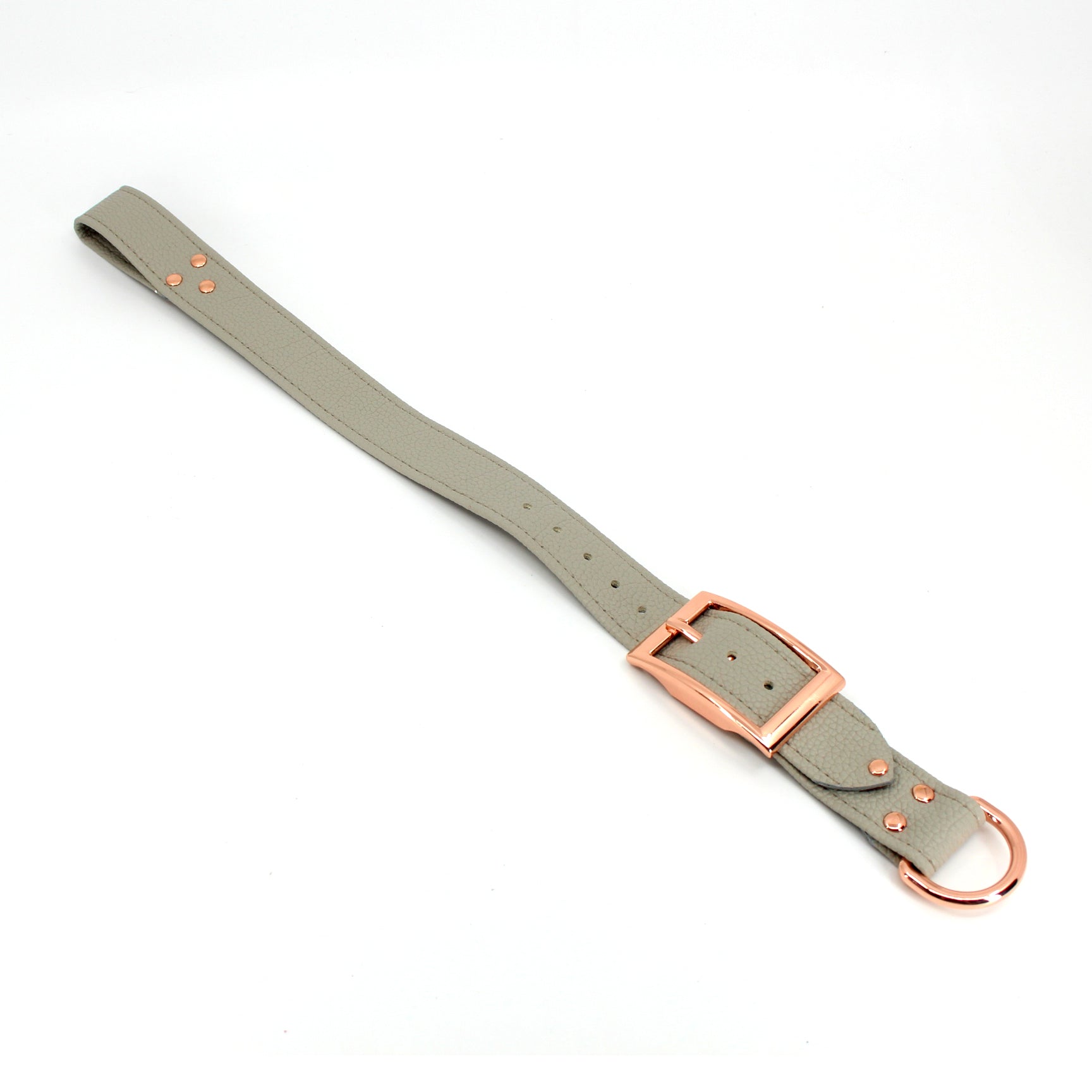 Dove Gray Vegan Leather BDSM Back Strap – Restrained Grace