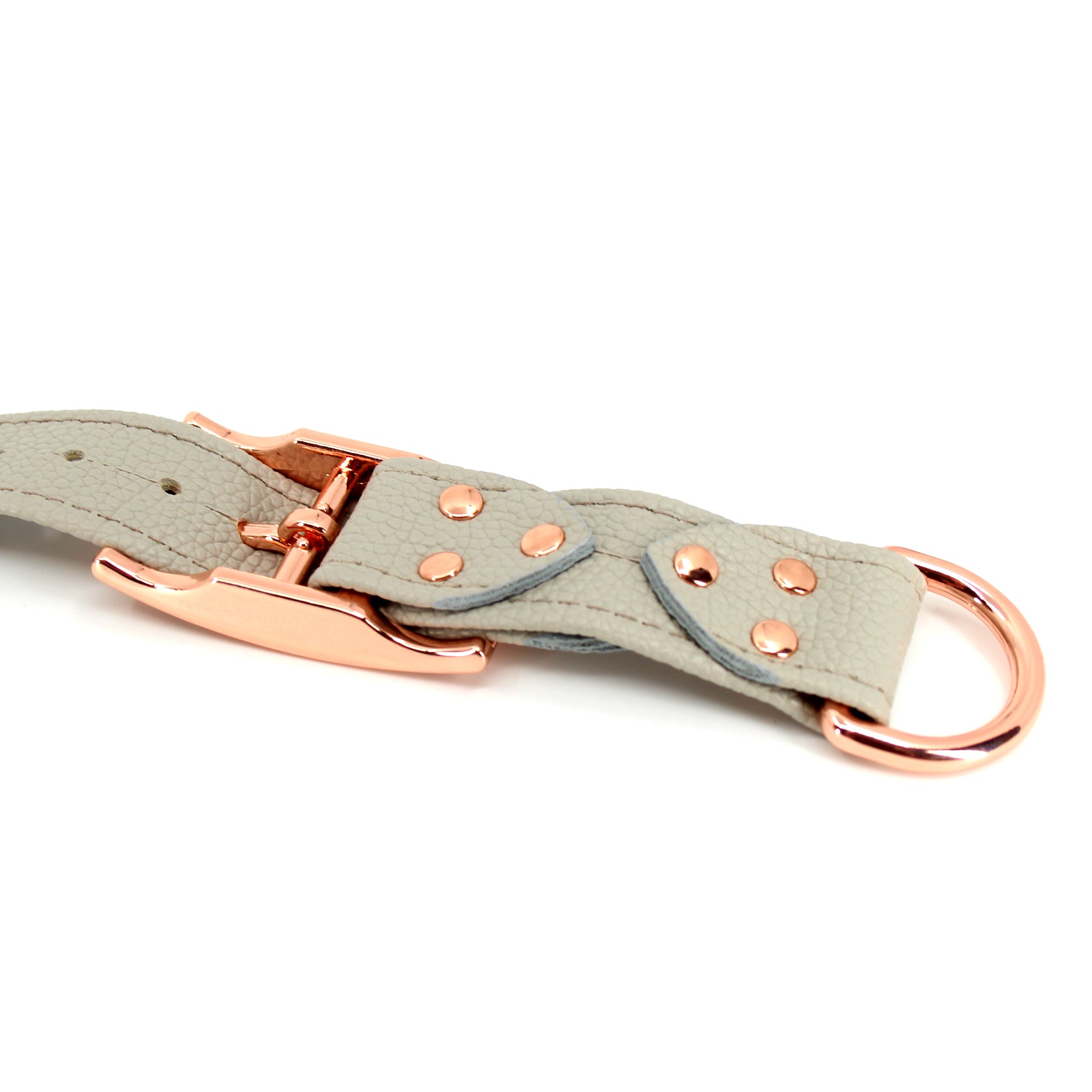 Dove Gray Vegan Leather BDSM Back Strap – Restrained Grace