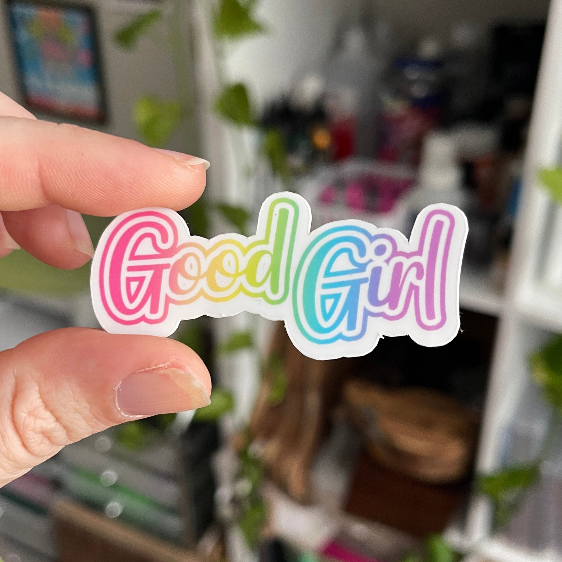 Frankly 90's Good Girl - Vinyl Sticker – Restrained Grace