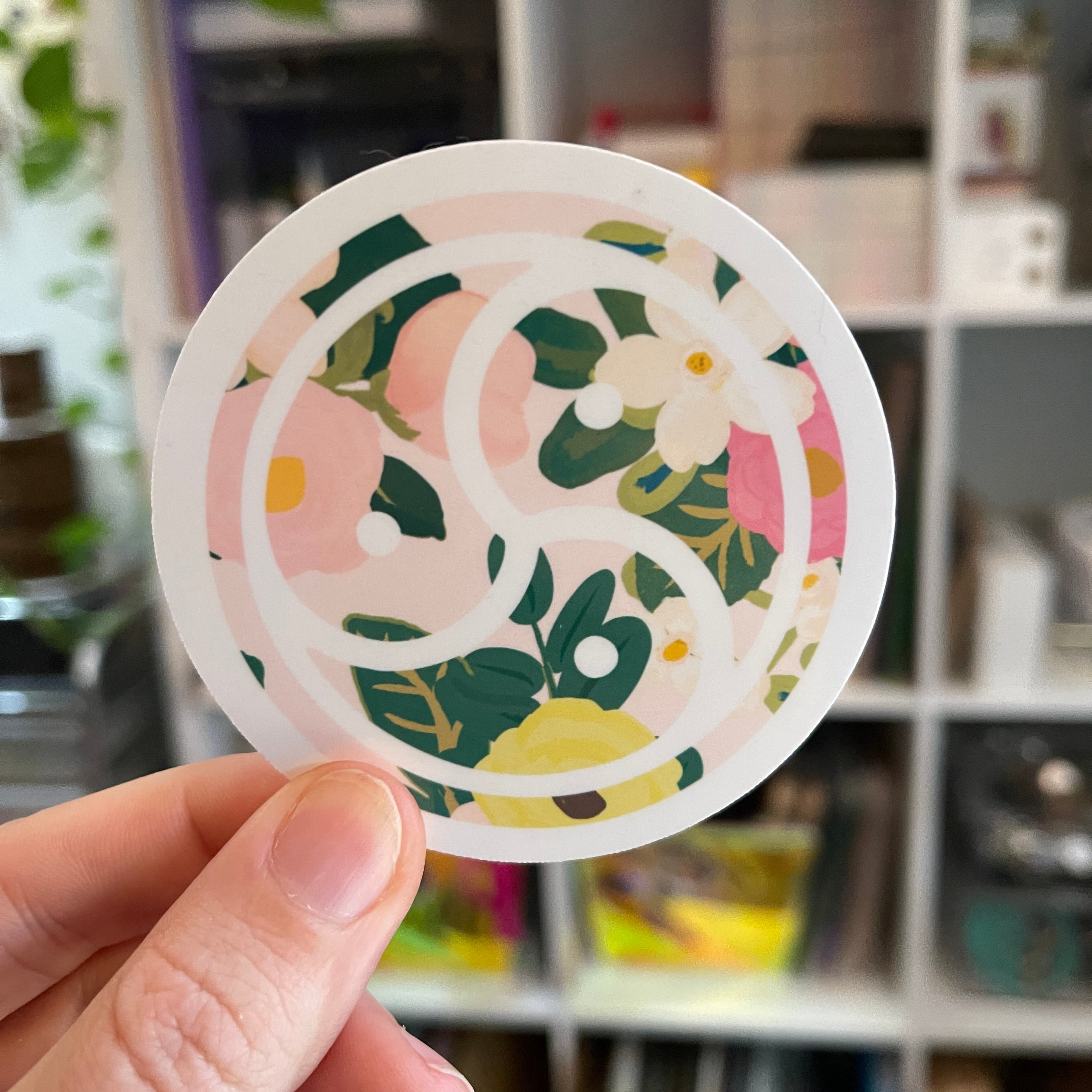 Lovely Jen Floral BDSM Emblem - Vinyl Sticker – Restrained Grace