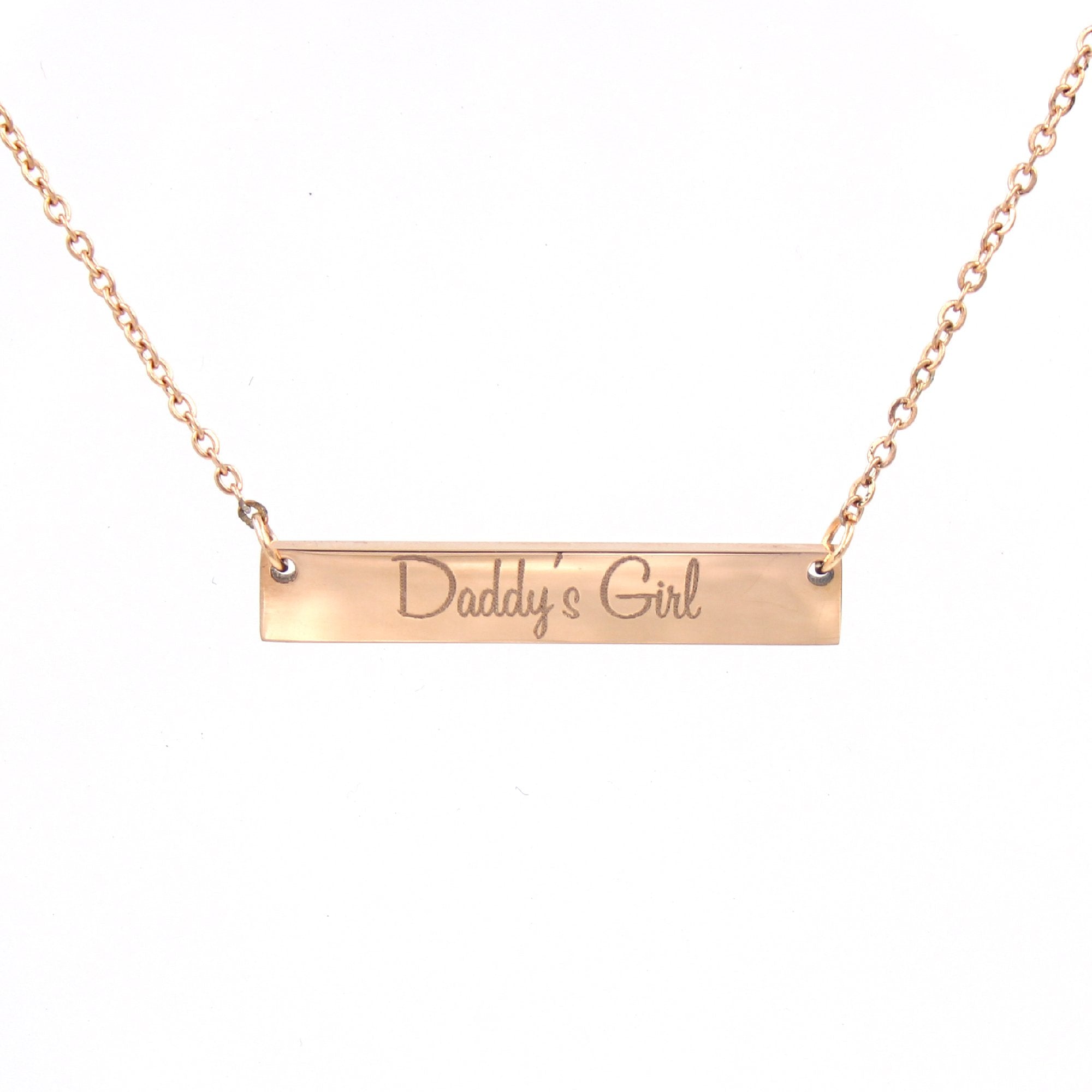 Personalized Bar Necklace - Discreet BDSM Day Collar – Restrained Grace